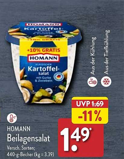 Homann Beilagensalat Angebot bei ALDI Nord - 1Prospekte.de