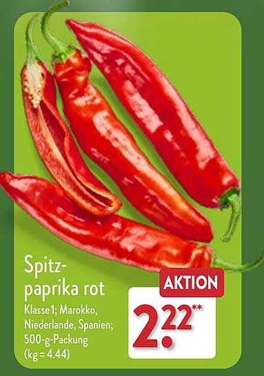 Spitzpaprika Rot Angebot bei ALDI Nord - 1Prospekte.de