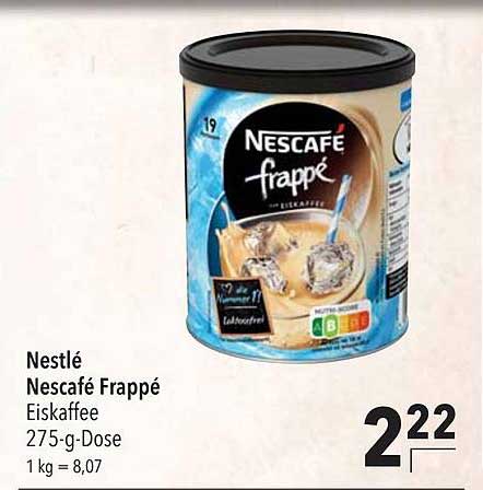 Nestlé Nescafé Frappé Eiskaffee Angebot bei CITTI Markt - 1Prospekte.de