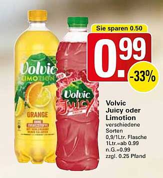 Volvic Juicy Oder Limotion Angebot bei Wez - 1Prospekte.de