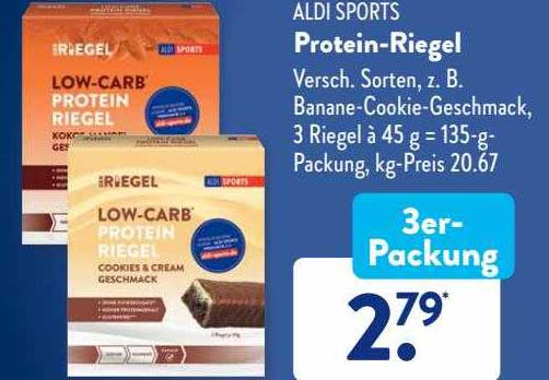 Aldi Sports Protein-riegel Angebot bei ALDI SÜD - 1Prospekte.de