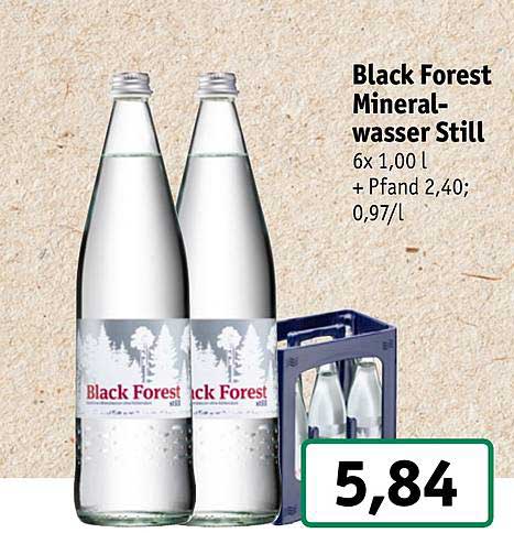 Black Forest Mineralwasser Still Angebot bei Trink & Spare - 1Prospekte.de