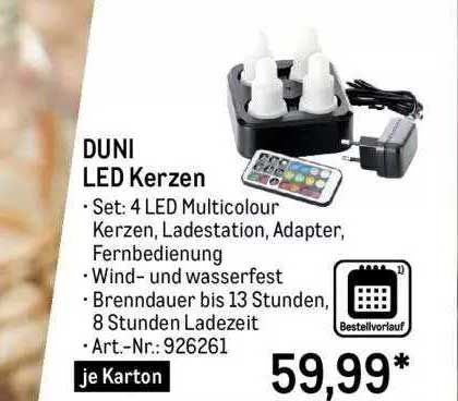 Duni Led Kerzen Angebot bei METRO - 1Prospekte.de