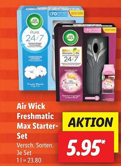 Air Wick Freshmatic Max Starter-set Angebot bei Lidl - 1Prospekte.de