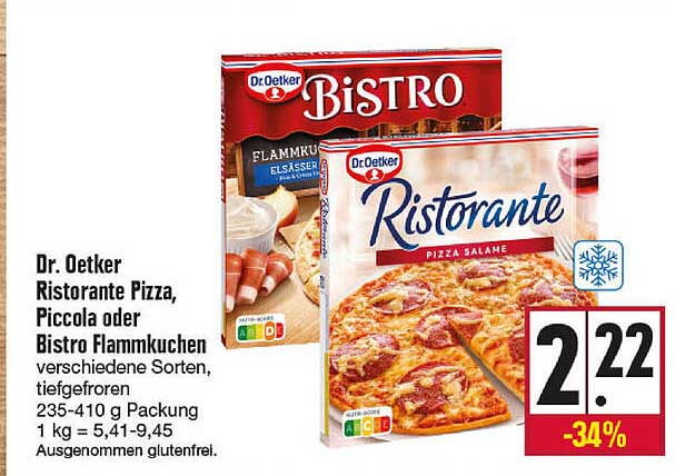 Dr Oetker Ristorante Pizza Piccola Oder Bistro Flammkuchen Angebot Bei Kupsch 1prospektede