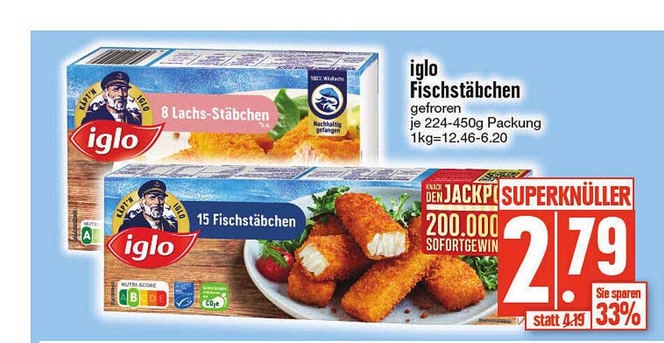 Iglo Fischstäbchen Angebot bei EDEKA - 1Prospekte.de