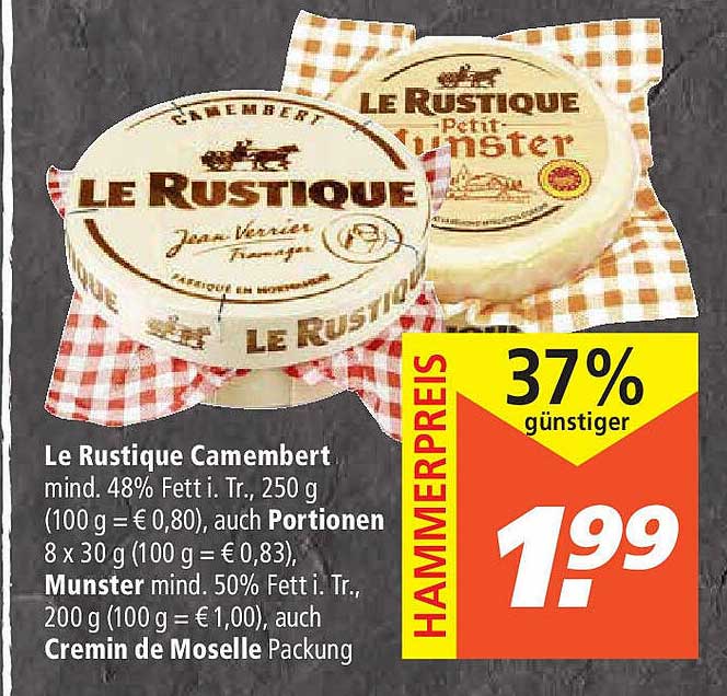 Le Rustique Munster Lisbeth Angebot bei Marktkauf