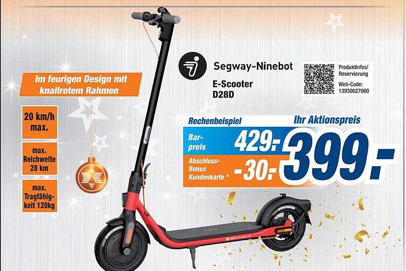 Segway-ninebot E-scooter D28d Angebot bei Expert - 1Prospekte.de