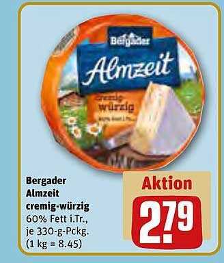 Bergader Almzeit Cremig-würzig Angebot bei REWE Kaufpark - 1Prospekte.de