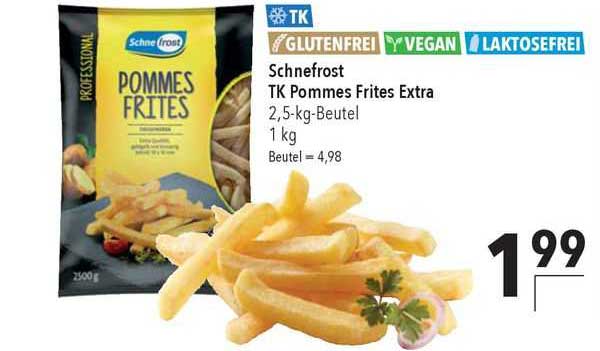 Schnefrost Tk Pommes Frites Extra Angebot bei CITTI Markt - 1Prospekte.de