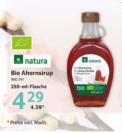 Bio Ahornsirup Natura Angebot bei Selgros - 1Prospekte.de