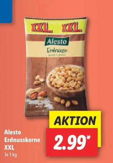 Alesto Erdnusskerne XXL Angebot bei Lidl - 1Prospekte.de