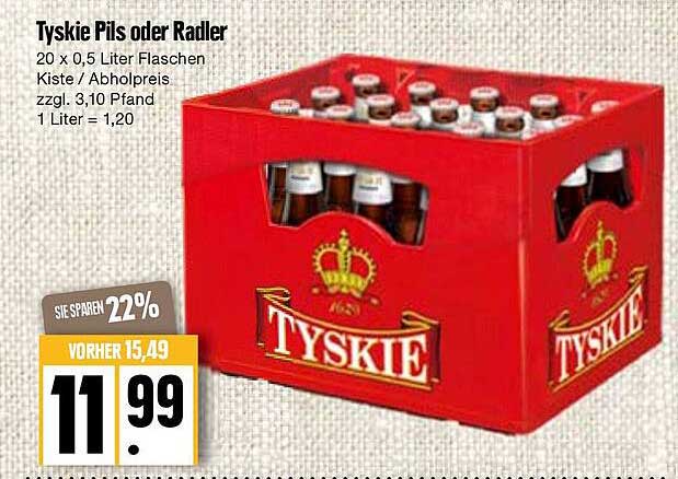 Tyskie Pils Oder Radler Angebot bei EDEKA - 1Prospekte.de