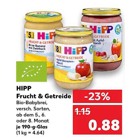 Hipp Frucht & Getreide Angebot bei Kaufland - 1Prospekte.de