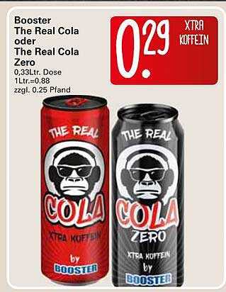 The Real Cola By Booster Auch Zero Angebot bei EDEKA
