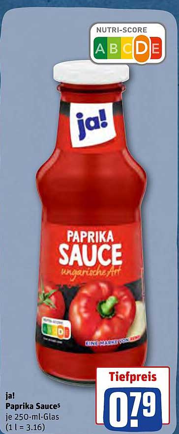 Ja! Paprika Sauce Angebot bei REWE Kaufpark - 1Prospekte.de