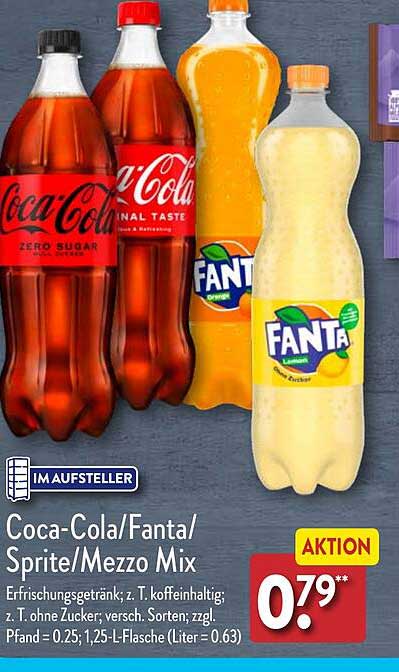 Coca-cola, Fanta, Sprite Oder Mezzo-mix Angebot bei ALDI Nord ...