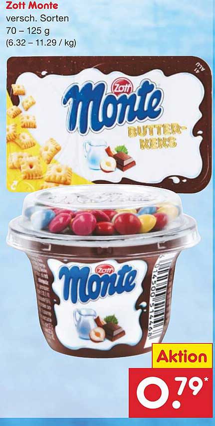 Zott Monte Angebot bei Netto Marken-Discount - 1Prospekte.de