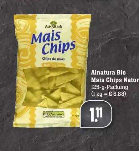 Alnatura Bio Mais Chips Natur Angebot bei EDEKA