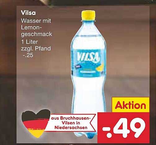 Vilsa Wasser Mit Lemongeschmack Angebot bei Netto Marken-Discount ...
