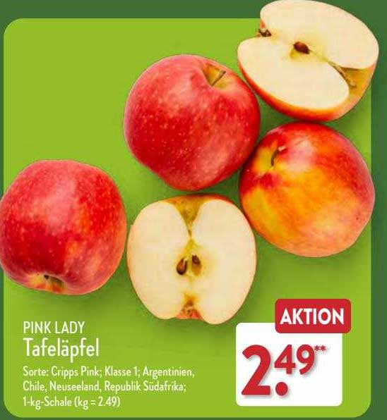 Pink Lady Tafeläpfel Angebot bei ALDI Nord - 1Prospekte.de