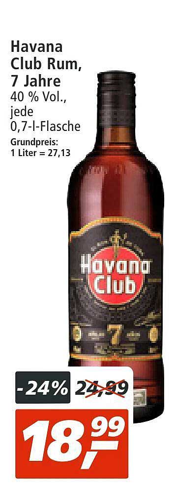 Havana Club Rum, 7 Jahre Angebot bei Real - 1Prospekte.de
