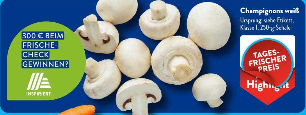 Champignons Weiß Angebot bei ALDI SÜD - 1Prospekte.de