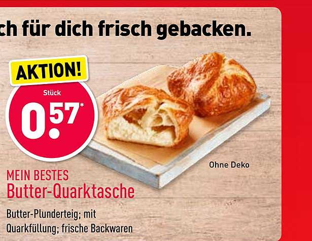Mein Bestes Butter Quarktasche Angebot bei ALDI Nord - 1Prospekte.de