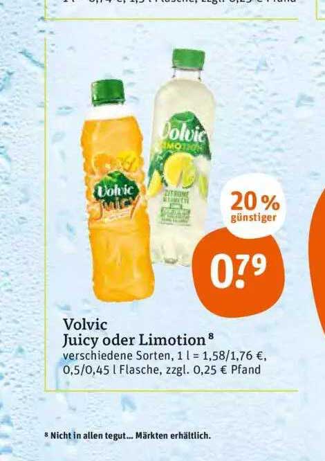 Volvic Juicy Oder Limotion Angebot bei Tegut - 1Prospekte.de