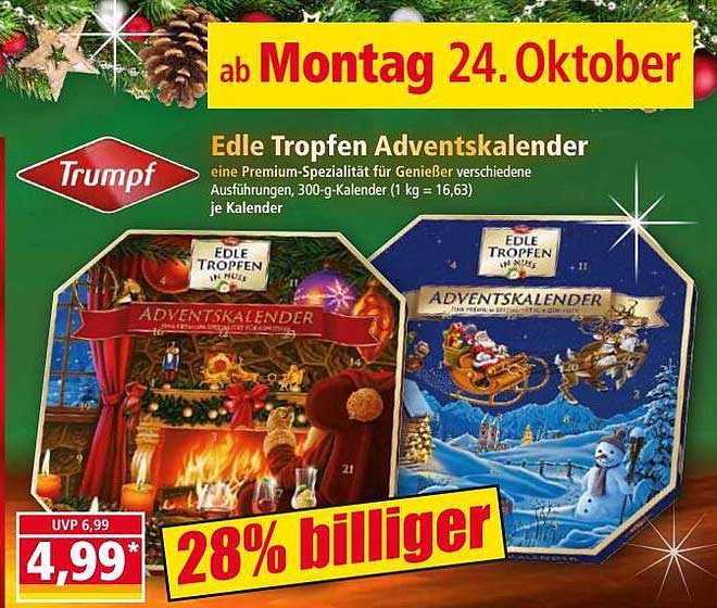 Edle Tropfen Adventskalender Angebot bei NORMA - 1Prospekte.de