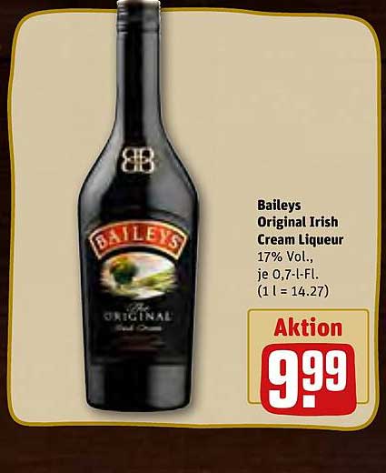 Baileys Original Irish Cream Liqueur Angebot bei REWE Kaufpark ...