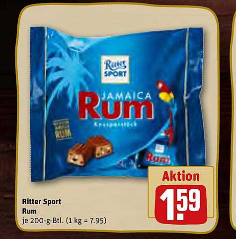Ritter Sport Rum Angebot bei REWE Kaufpark - 1Prospekte.de
