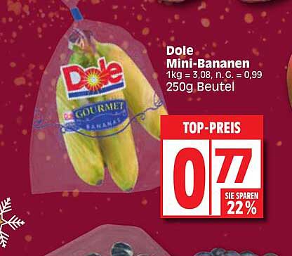 Dole Mini-bananen Angebot bei EDEKA - 1Prospekte.de