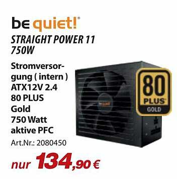 Be Quiet! Straight Power 11 750w Angebot bei ACom PC - 1Prospekte.de