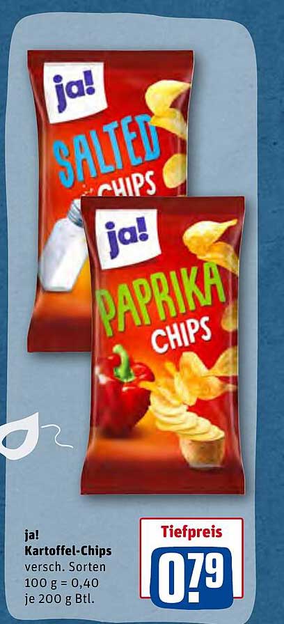 Ja! Kartoffel-chips Angebot bei Nahkauf