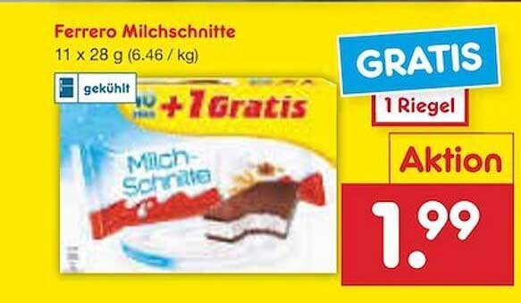 Ferrero Milchschnitte Angebot bei Netto Marken-Discount - 1Prospekte.de