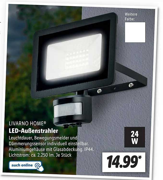 Livarno Home Led-außenstrahler Angebot bei Lidl - 1Prospekte.de