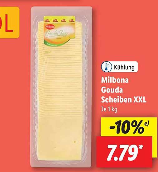 Milbona Gouda Schiben Xxl Angebot bei Lidl - 1Prospekte.de