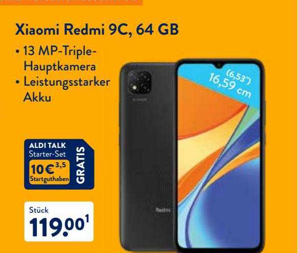 Xiaomi Redmi 9c, 64gb Angebot bei ALDI Nord - 1Prospekte.de