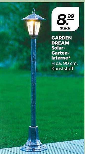 Garden Dream Solar-gartenlaterne Angebot bei Netto - 1Prospekte.de