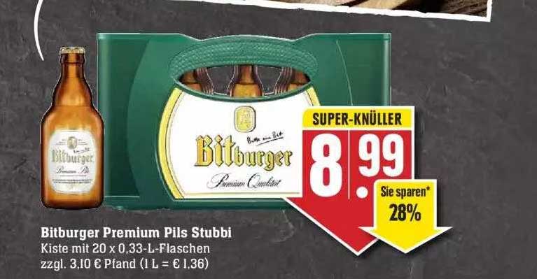 Bitburger Premium Pils Stubbi Angebot bei EDEKA - 1Prospekte.de