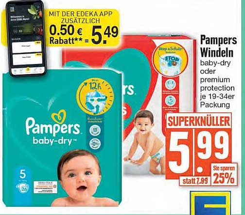 Pampers Windeln Angebot bei EDEKA - 1Prospekte.de