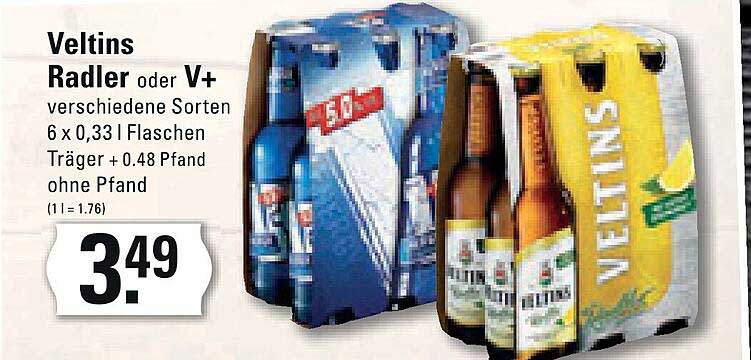 Veltins Radler Oder V+ Angebot bei Edeka Frischemarkt - 1Prospekte.de