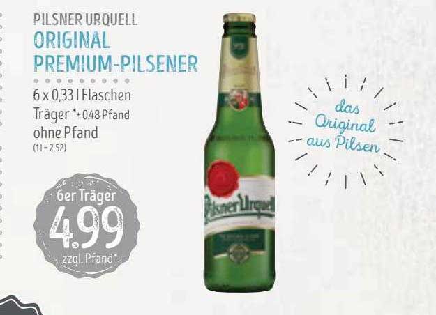 Pilsner Urquell Original Premiumpilsener Angebot bei Edeka Struve