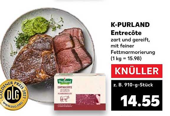 K-purland Entrecôte Angebot bei Kaufland - 1Prospekte.de