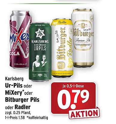 Karlsberg Ur-pils Oder Bitburger Pils Oder Radler Angebot bei Wasgau ...