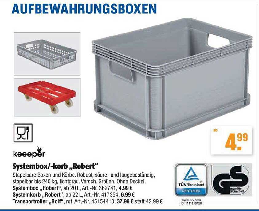 Keeeper Systembox-korb „robert“ Angebot bei Werkers Welt - 1Prospekte.de