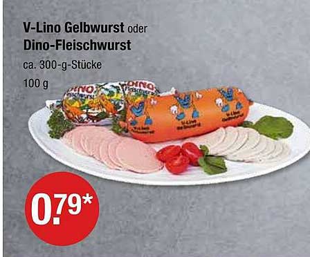 V-lino Gelbwurst Oder Dino-fleischwurst Angebot bei V-Markt - 1Prospekte.de