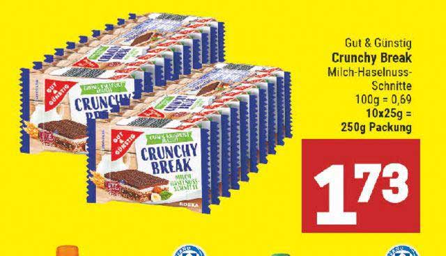 Gut & Günstig Crunchy Break Angebot bei Marktkauf - 1Prospekte.de
