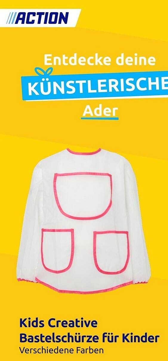 Kids Creative Bastelschürze Für Kinder Action Angebot bei Action ...
